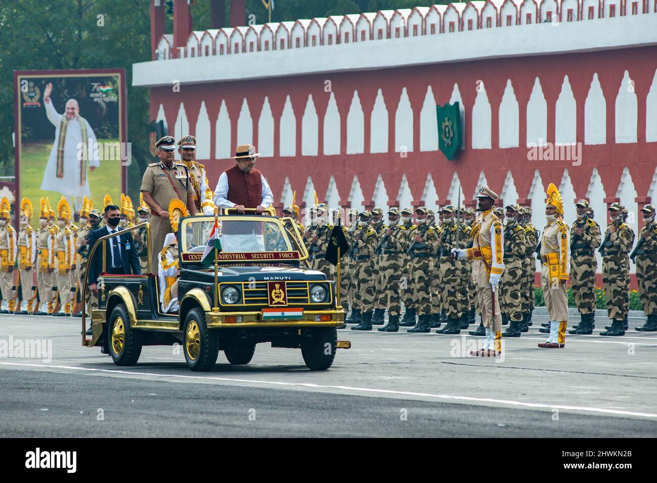 Ghaziabad, India. 06th Mar, 2022. Union Home Minister, Amit Shah seen ...