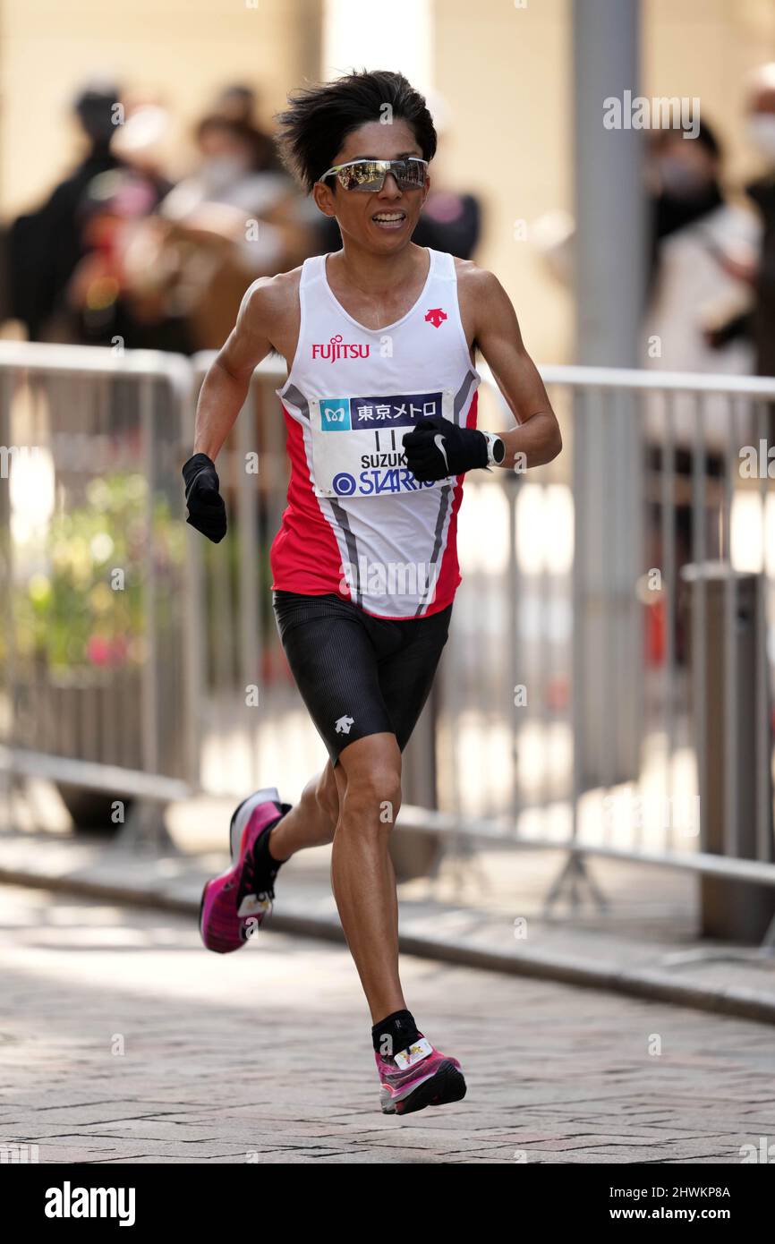 Kengo Suzuki (JPN) places fifth in 2:05:28 during the Tokyo Marathon, Sunday, Mar. 6, 2022, in ...
