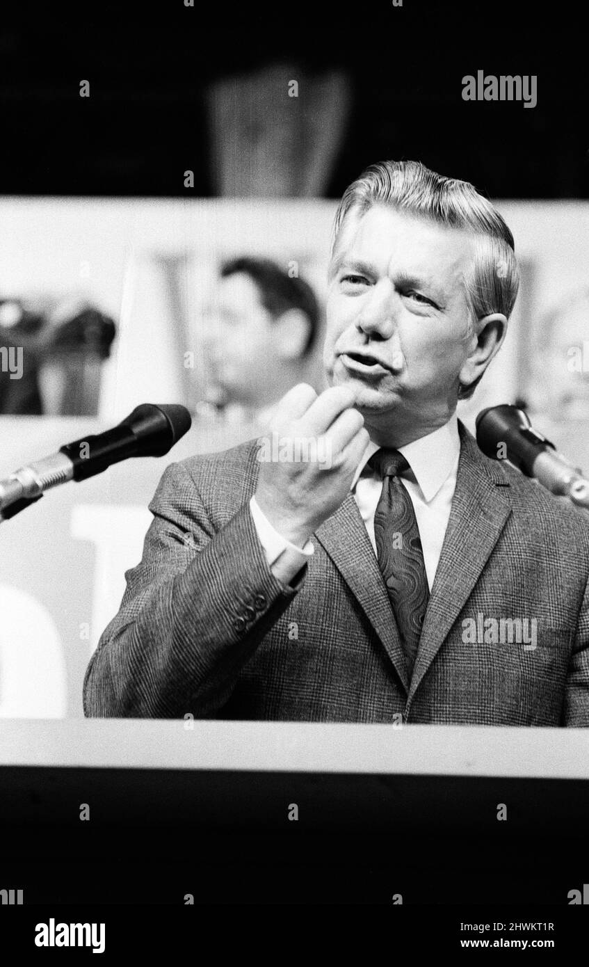 Jack Ashley speaking at the Labour Party Conference. 8th October 1971 ...