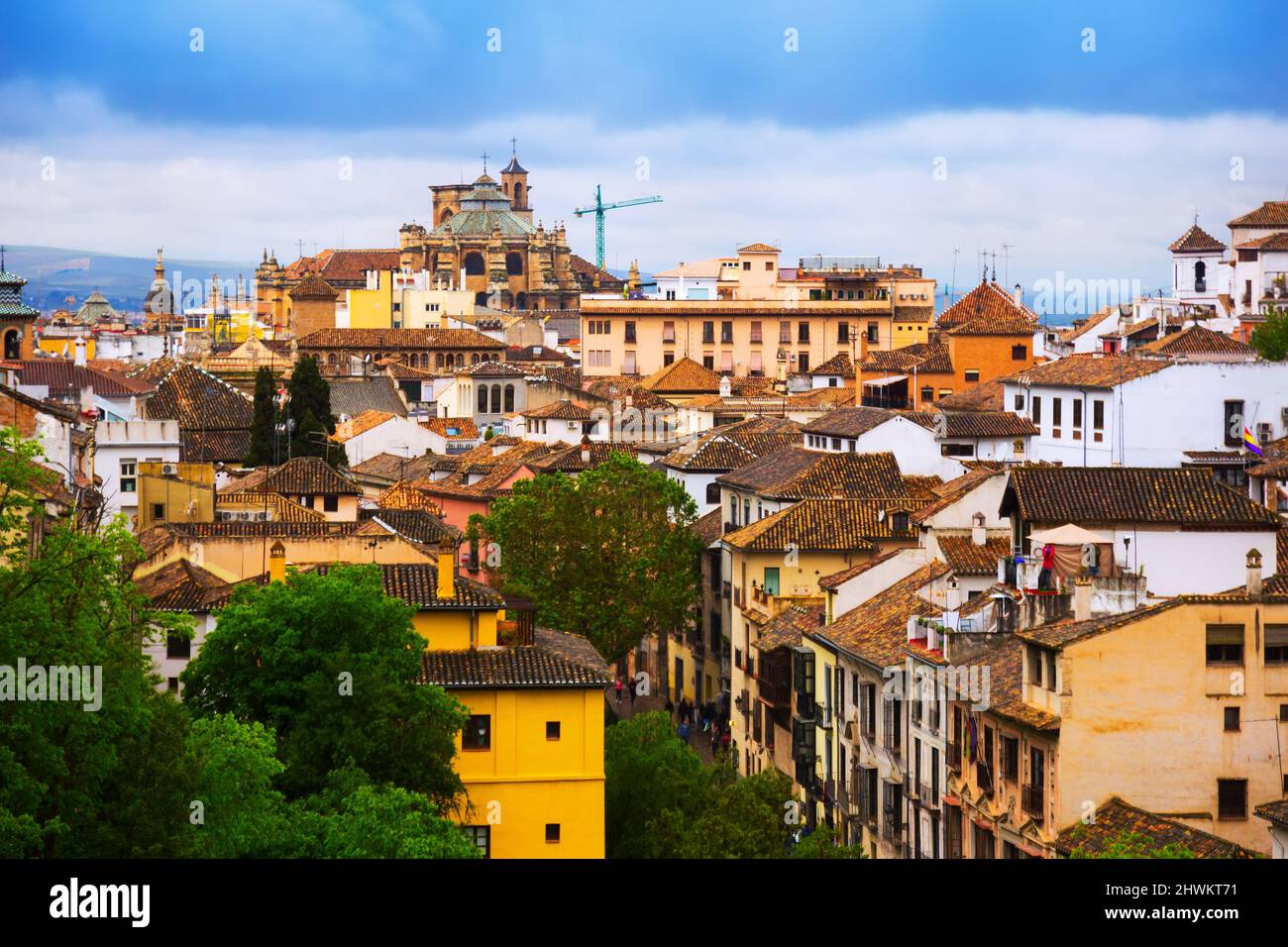 Top of the cathedral of granada hi-res stock photography and images - Alamy