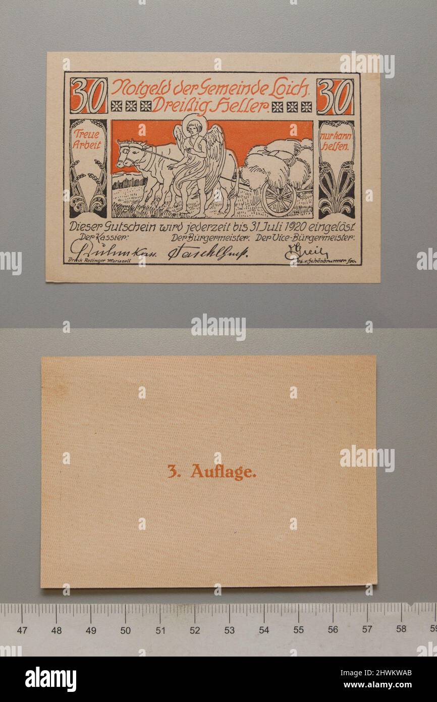 1920 austrian notgeld circulation hi-res stock photography and images ...