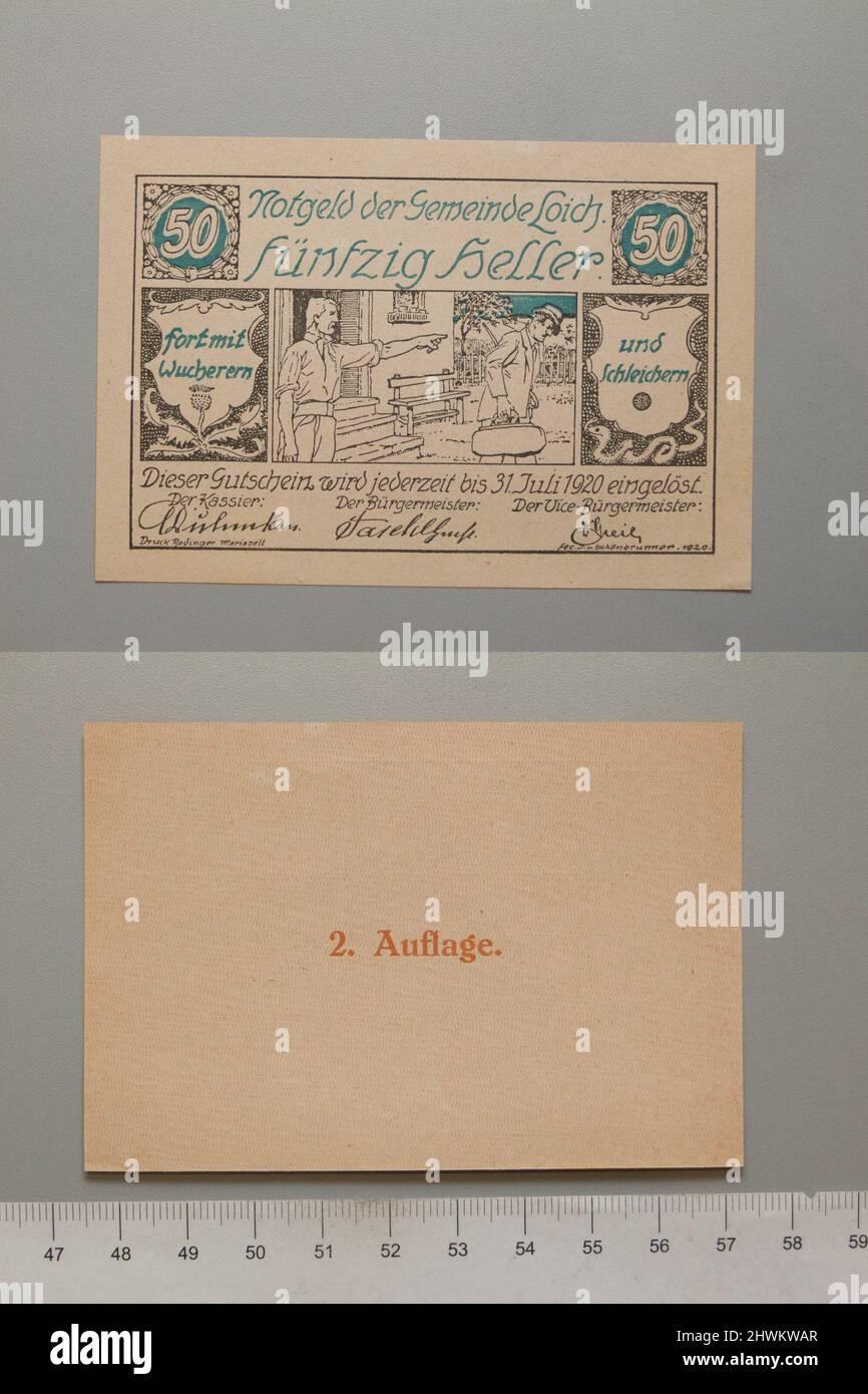 Austrian emergency banknote hi-res stock photography and images - Alamy