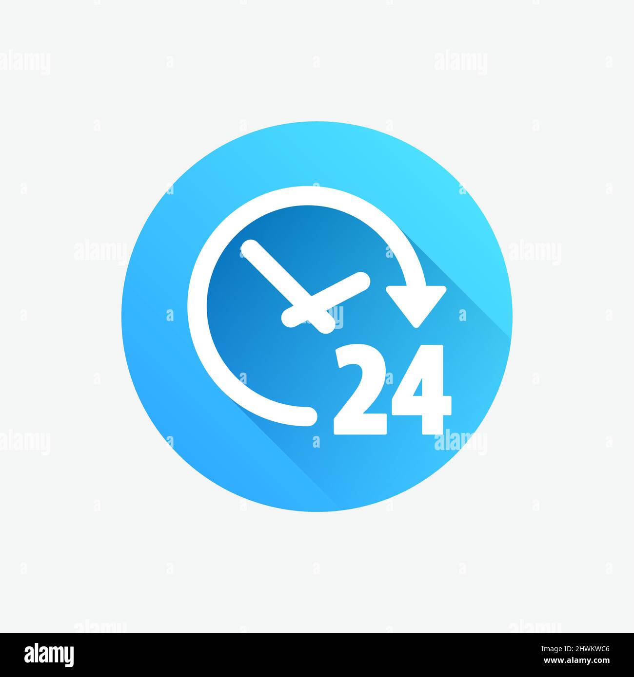 24 hour clock Stock Vector Images - Alamy