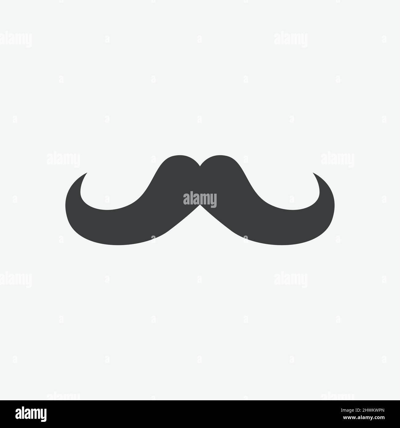 Moustache Retro Flat Design Icon Stock Vector Image & Art - Alamy