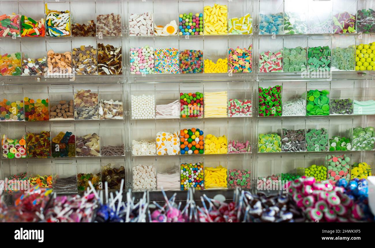 Sweets of different shapes and sizes Stock Photo - Alamy
