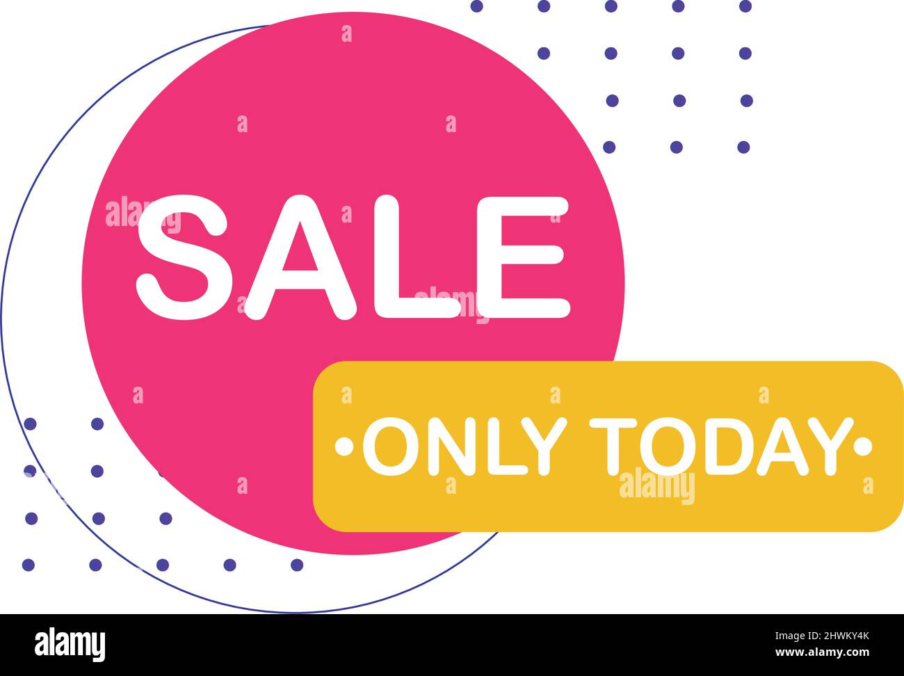 Abstract web banner, business card, SALE TODAY ONLY template - Vector ...