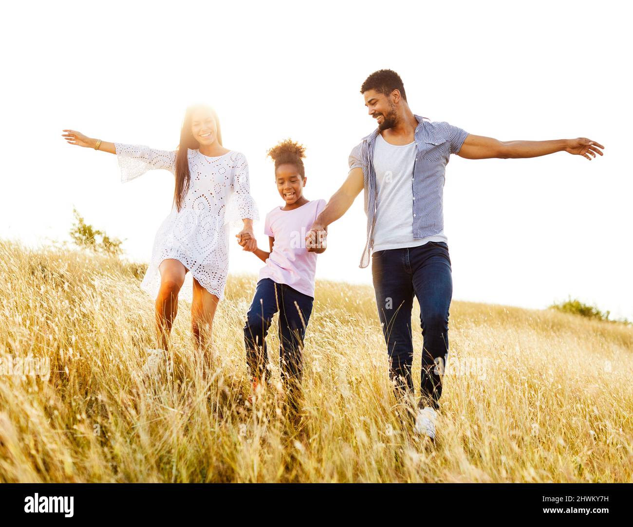 Girl running mom hi-res stock photography and images - Alamy