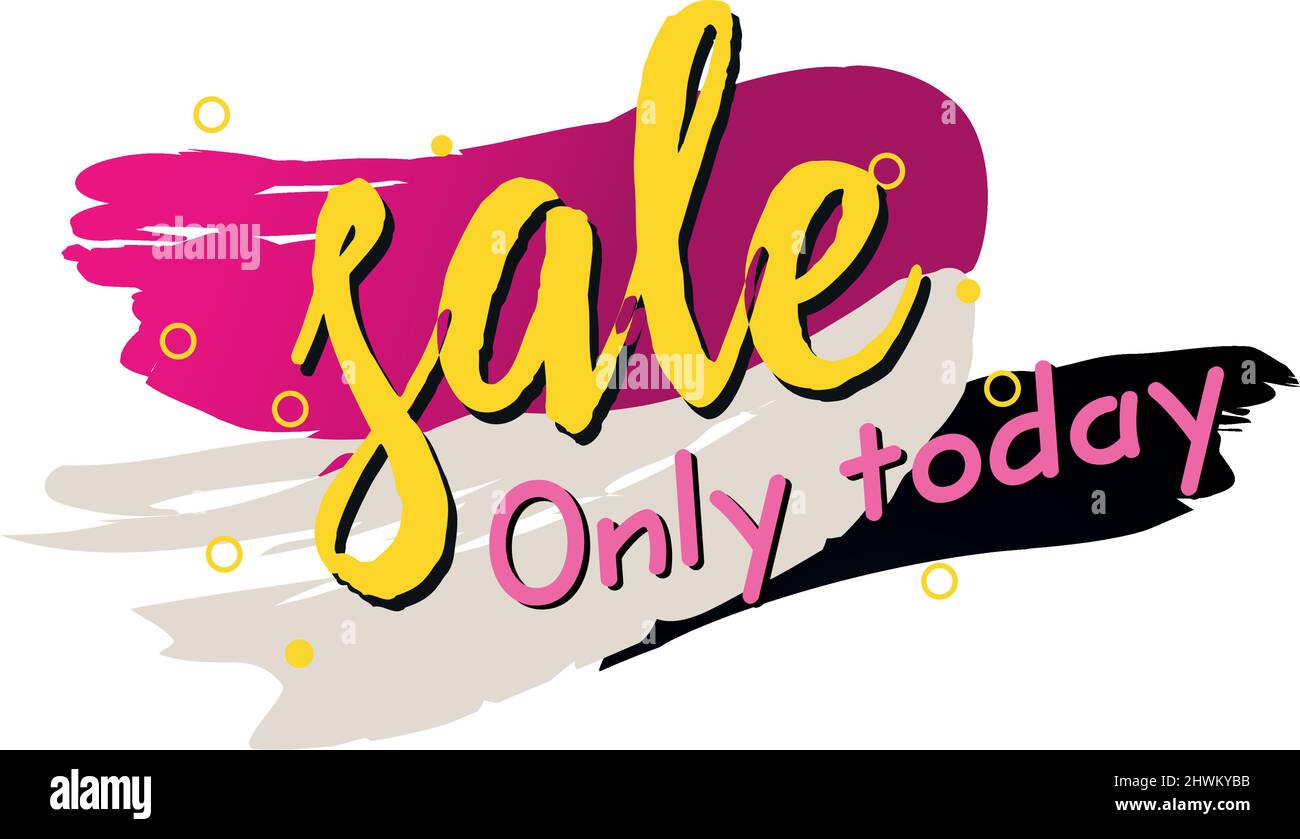 Abstract web banner, business card, SALE TODAY ONLY template - Vector ...