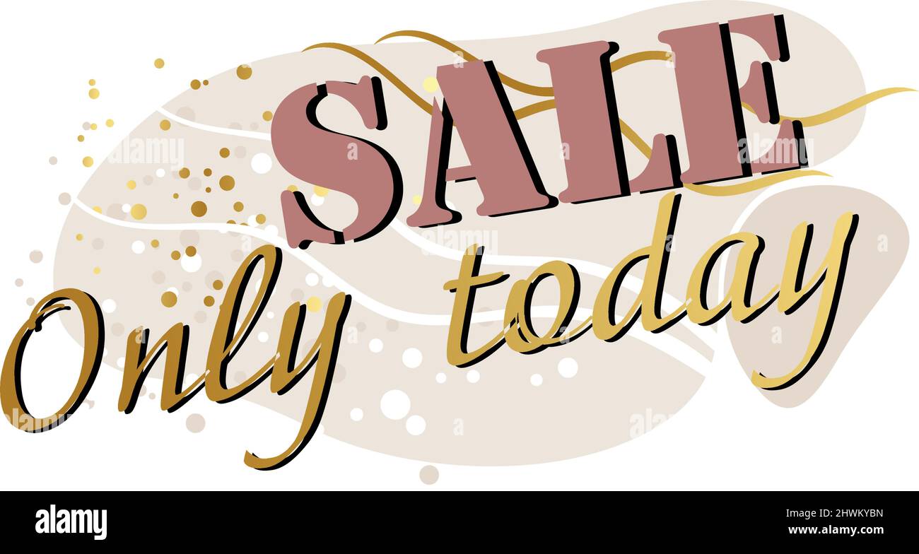 Abstract web banner, business card, SALE TODAY ONLY template - Vector ...