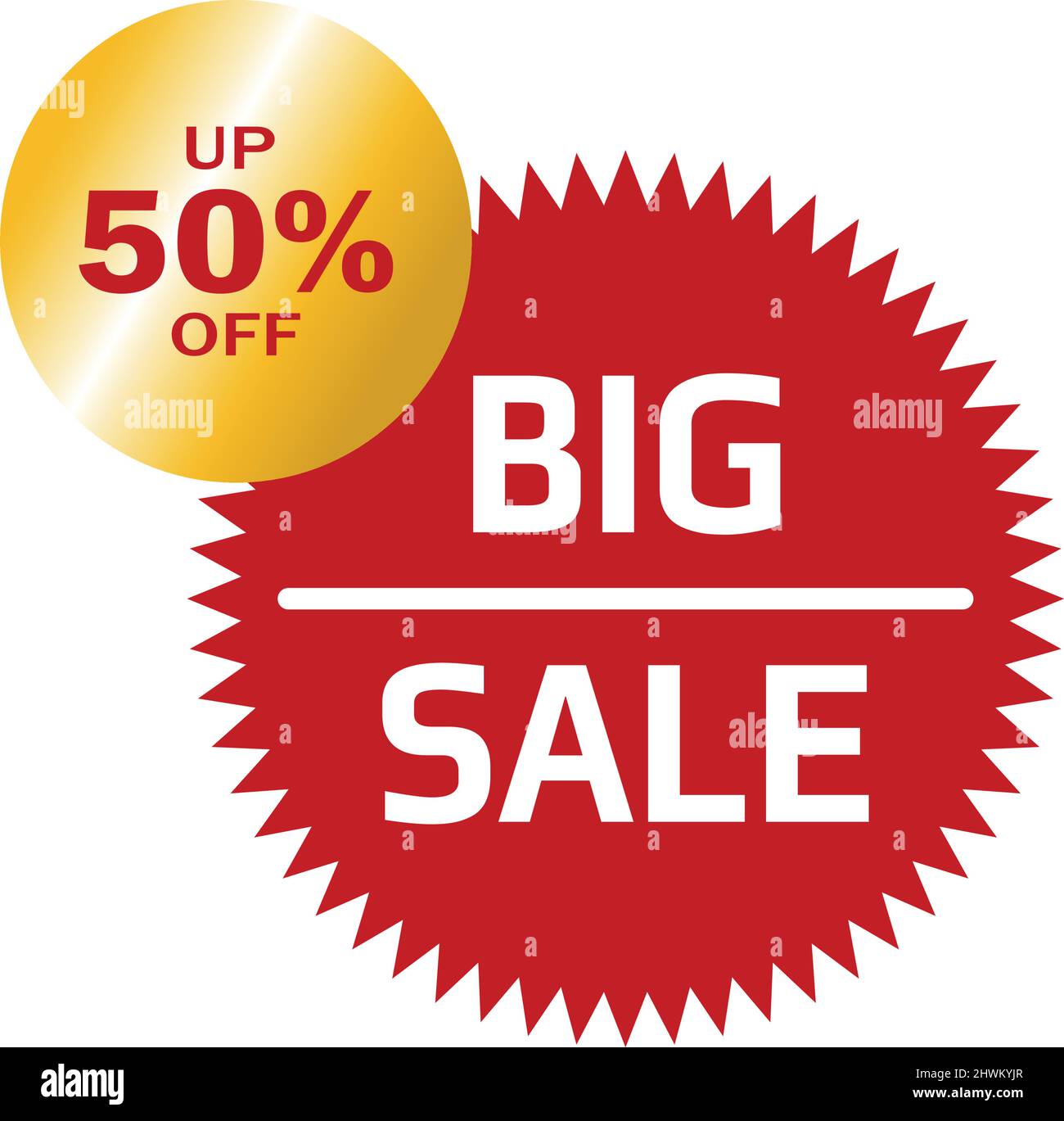 Web banner, template, postcard advertising big sale 50 percent off ...