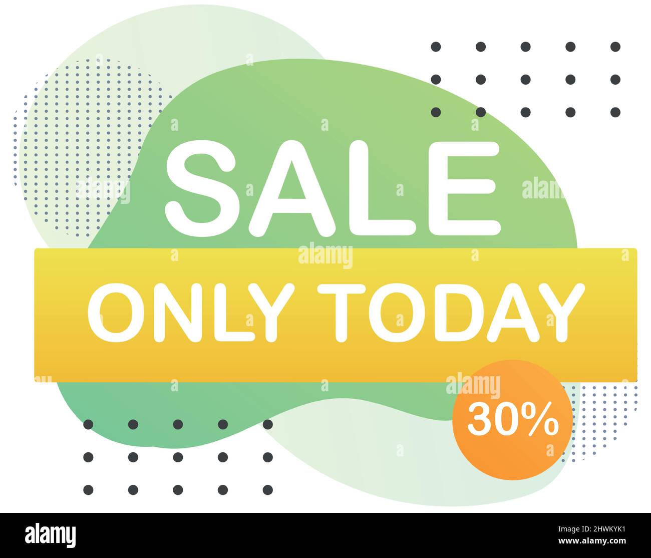 Abstract web banner, business card, SALE TODAY ONLY 30 percent template ...