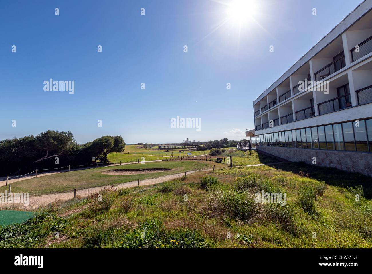 Golf course near Parador Nacional de El Saler, El Saler, Valencia ...
