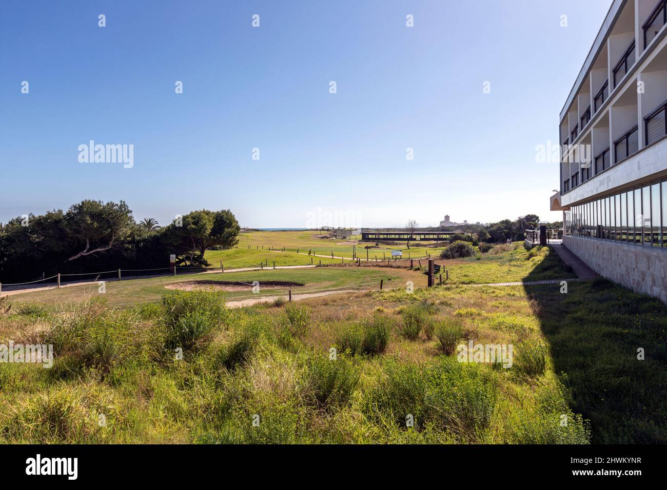 Golf course near Parador Nacional de El Saler, El Saler, Valencia ...