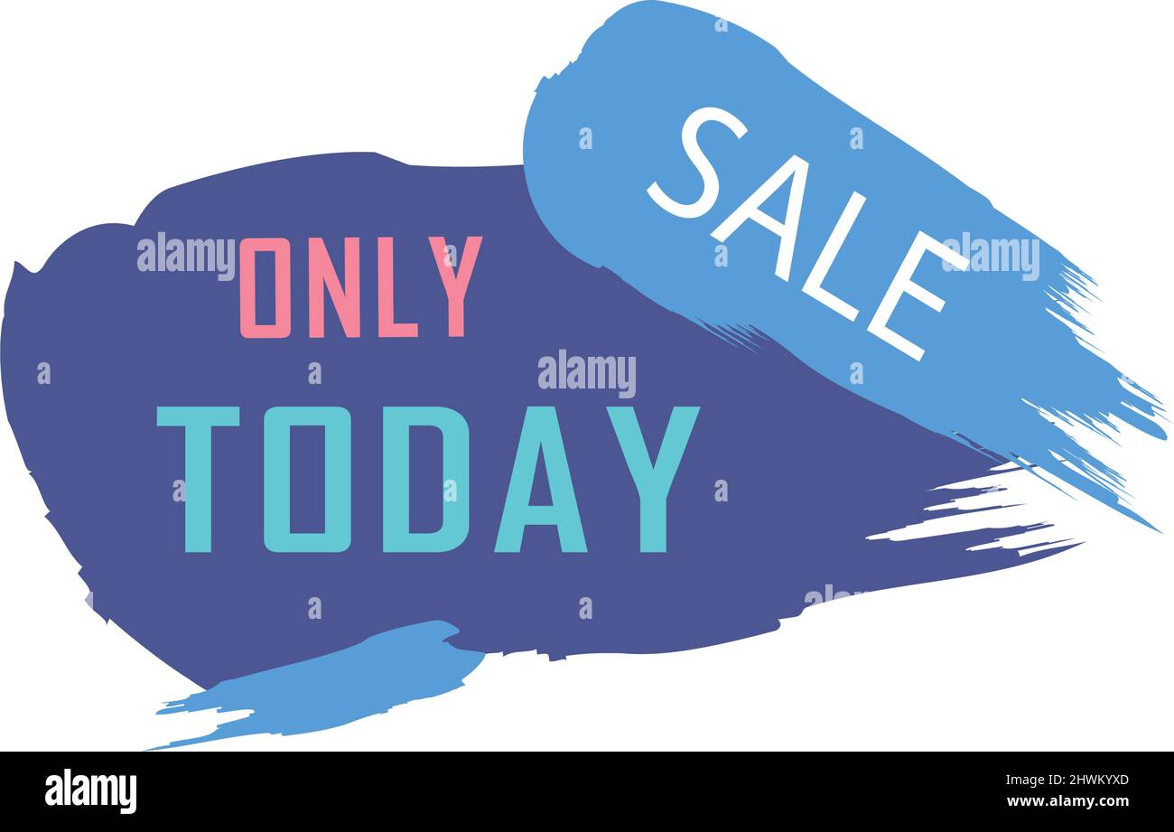 Abstract web banner, business card, SALE TODAY ONLY template - Vector ...