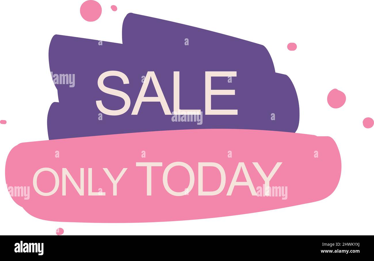 Abstract web banner, business card, SALE TODAY ONLY template - Vector ...