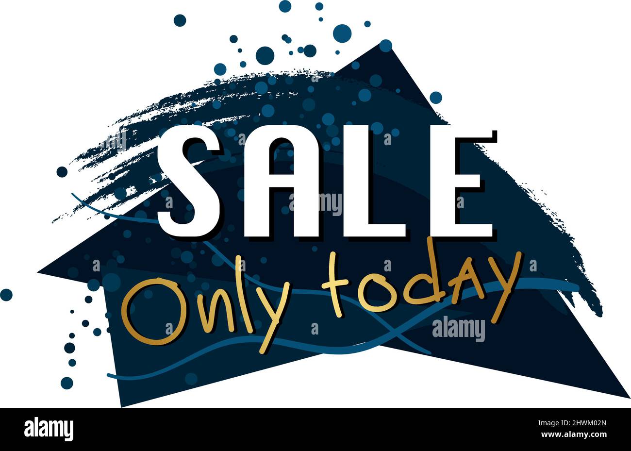 Abstract web banner, business card, SALE TODAY ONLY template - Vector ...