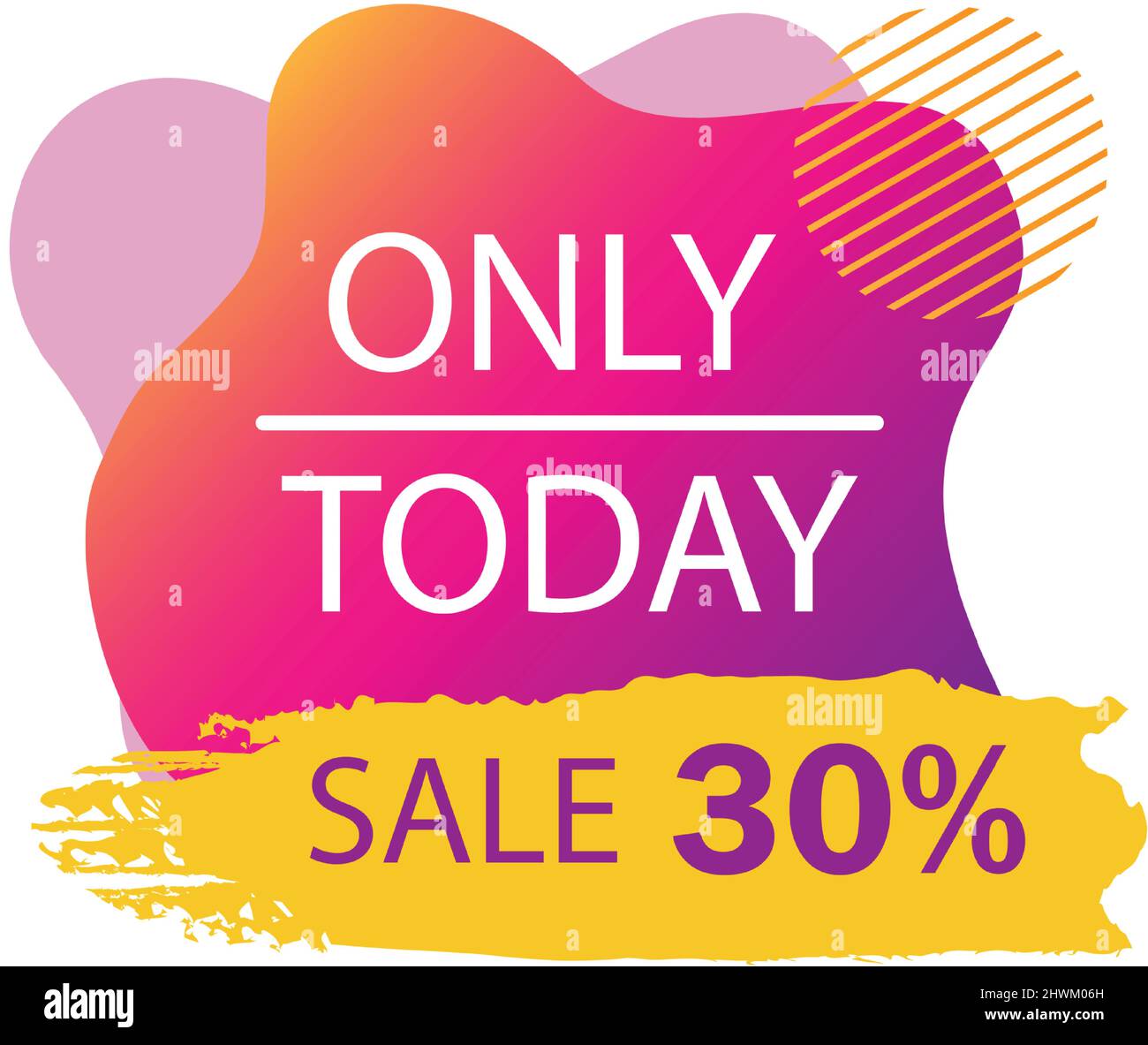 Abstract web banner, business card, SALE TODAY ONLY 30 percent template ...
