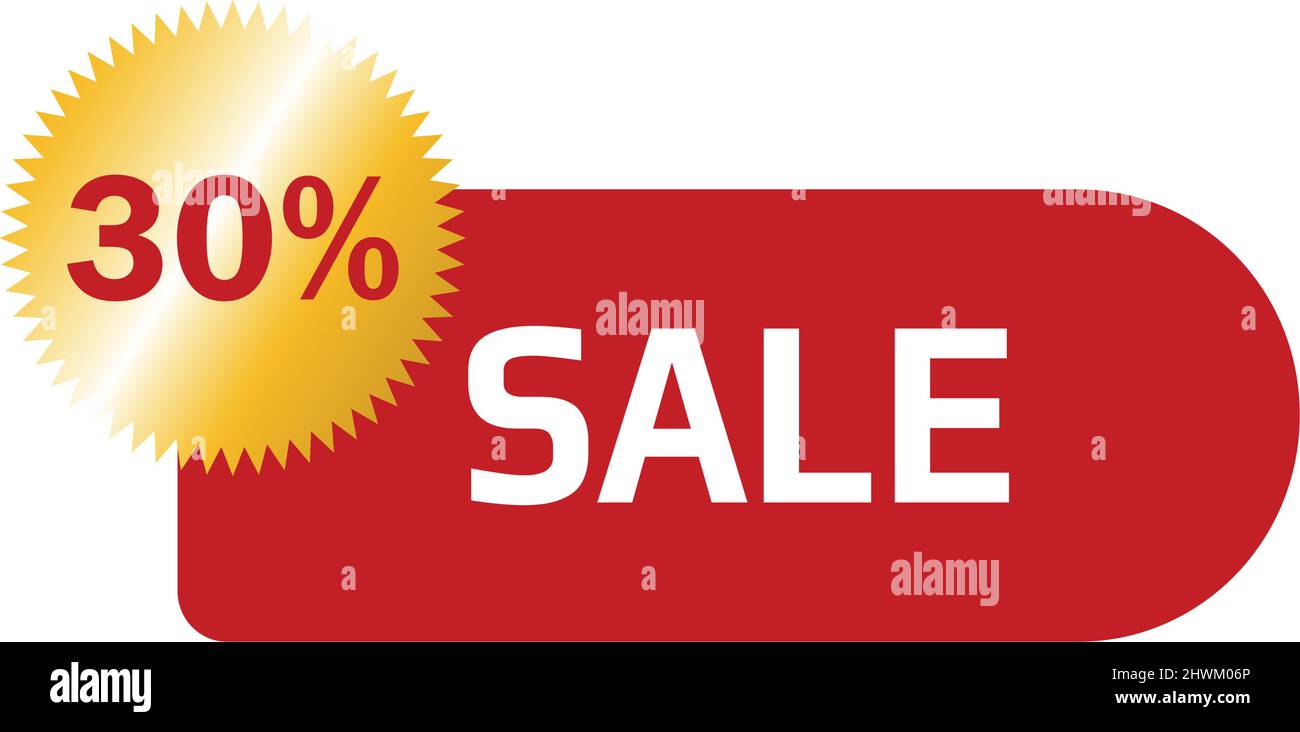 Abstract web banner, business card, template SALE 30 PERCENT - Vector illustration Stock Vector ...