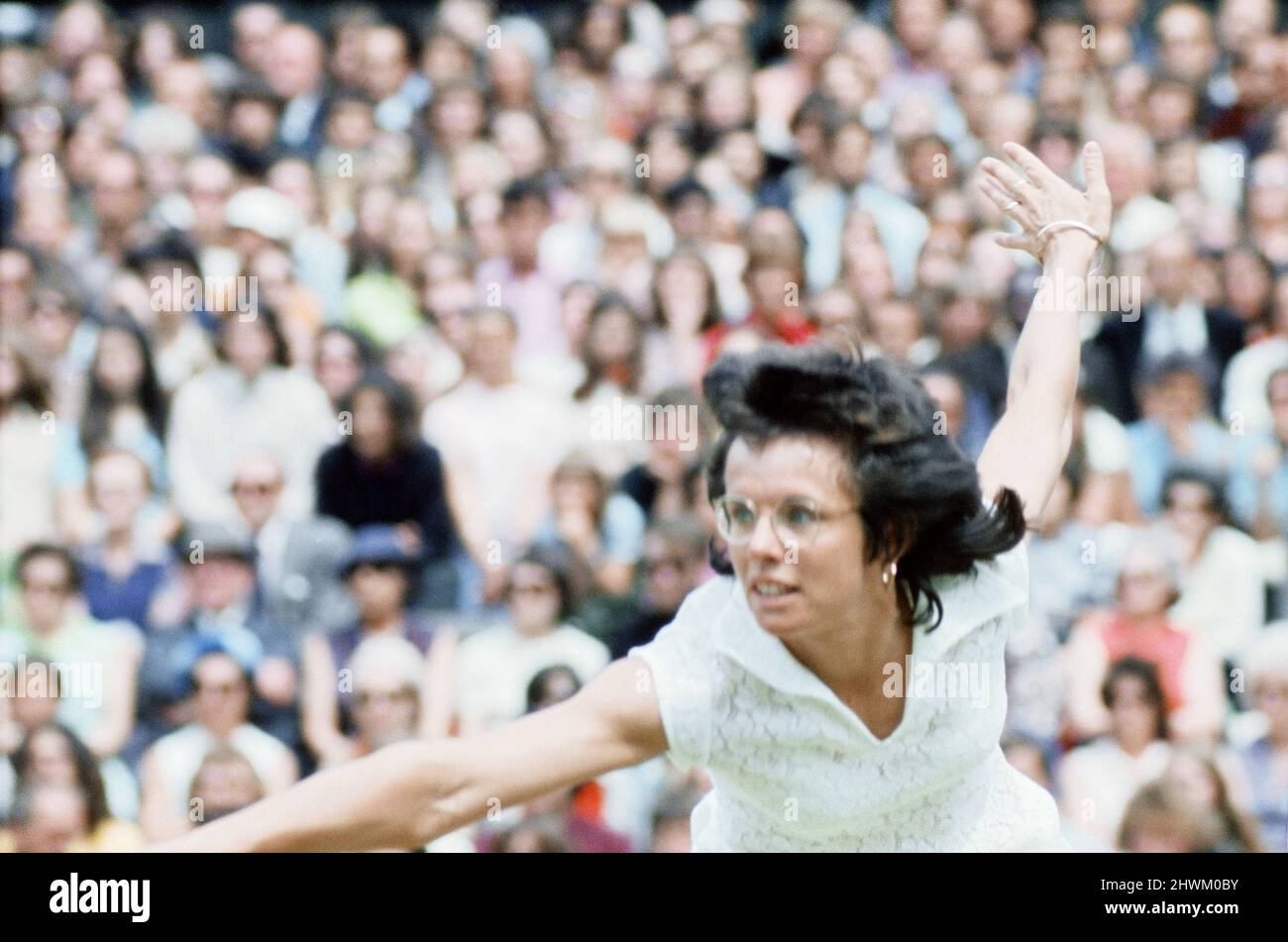 1972 Wimbledon Championships - Women's Singles.Billie Jean King ...