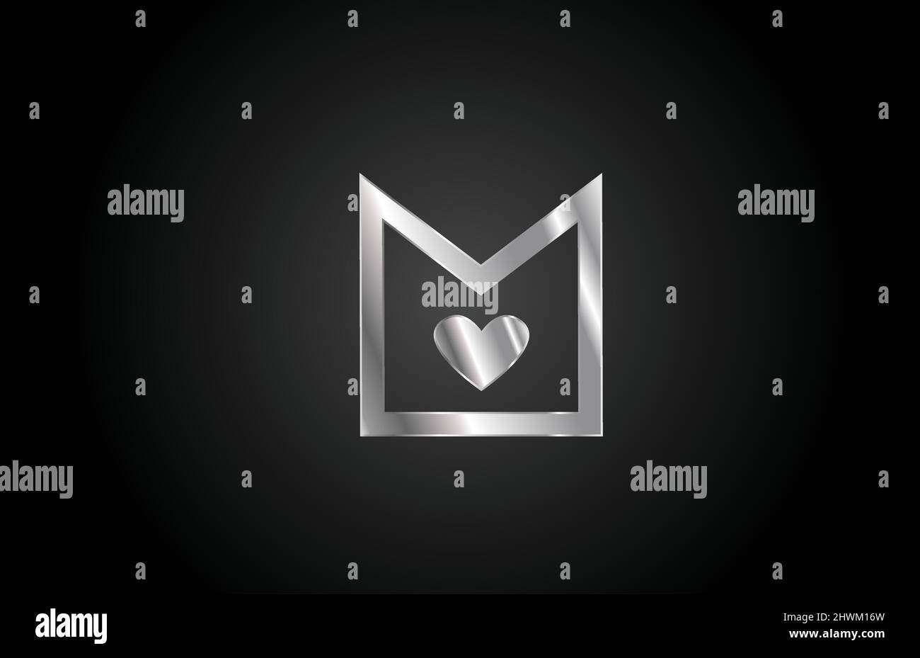 M love icon hi-res stock photography and images - Alamy