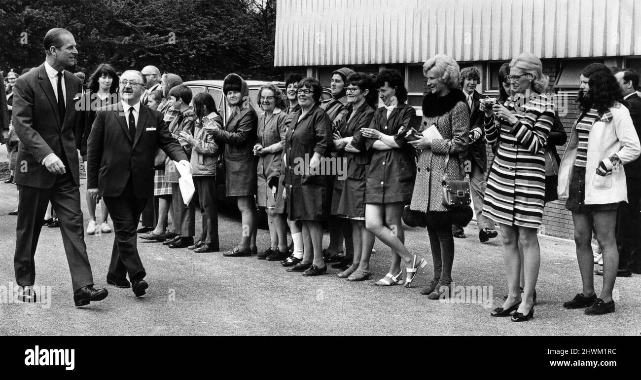 Prince Philip, Duke of Edinburgh, North West visits. Applause from the ...