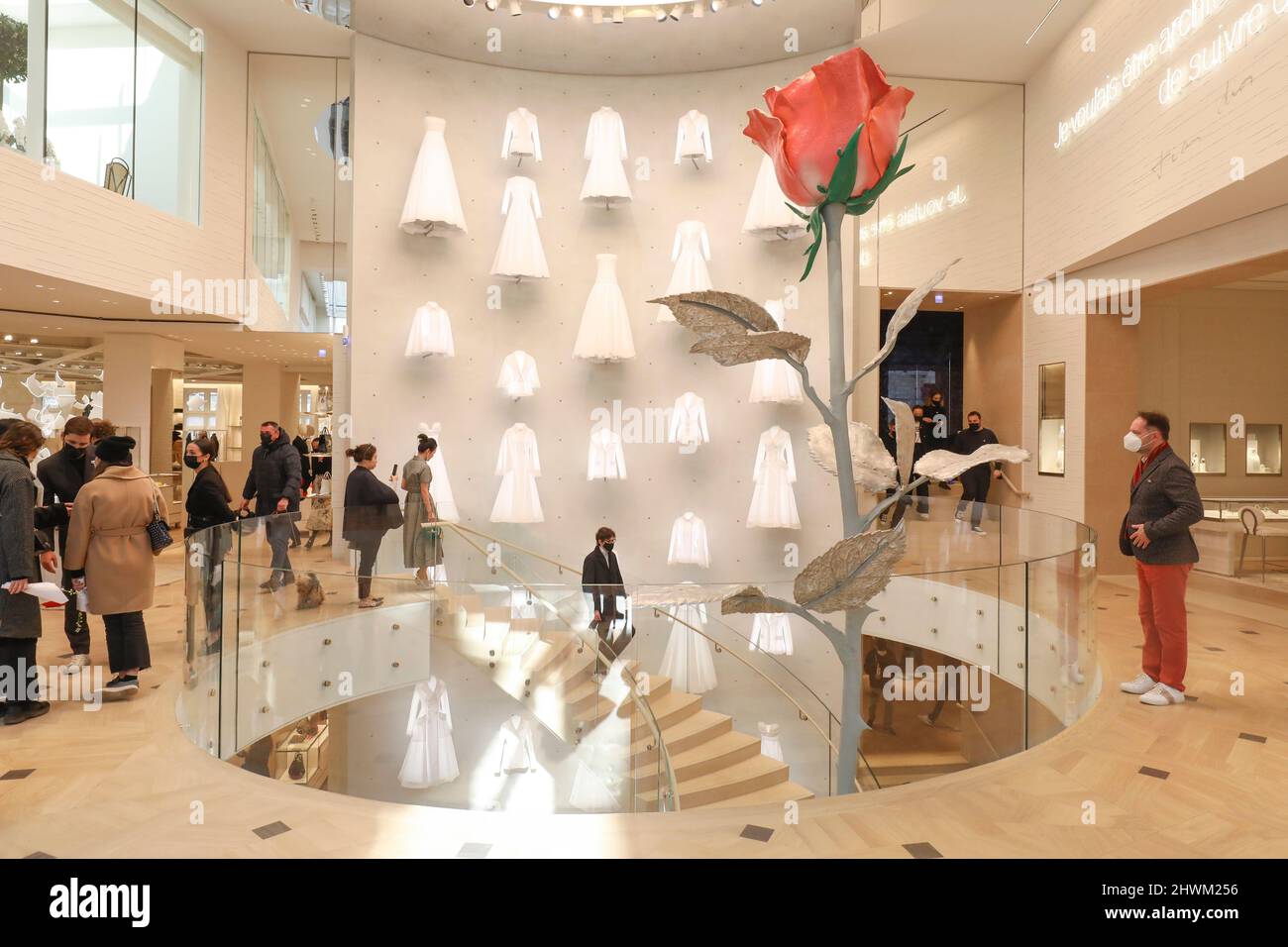 THE DIOR FLAGSHIP OPENS IN PARIS AVENUE MONTAIGNE Stock Photo - Alamy