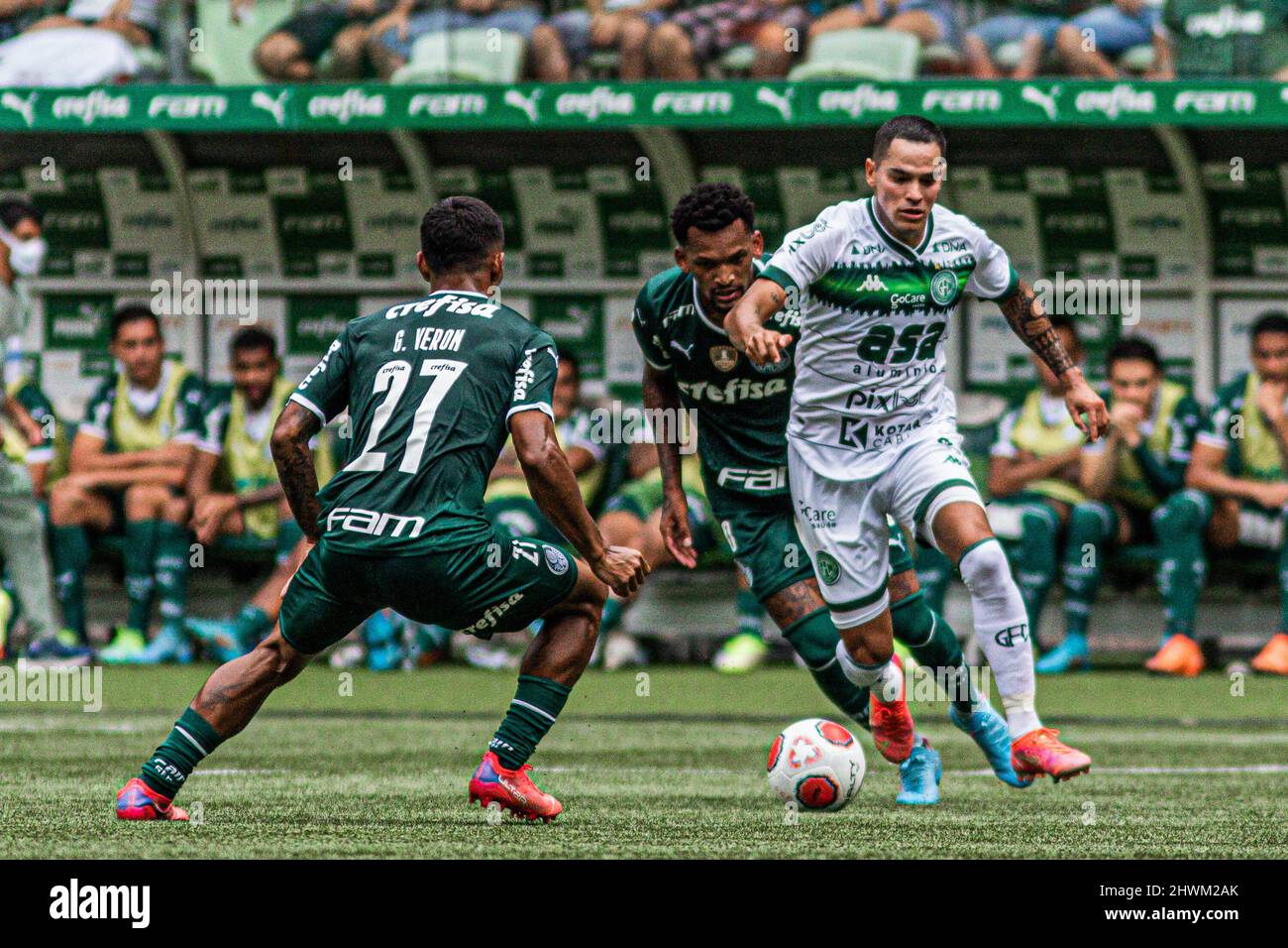 SÃO PAULO, SP - 06.03.2022: PALMEIRAS X GUARANI - Lucão do Break in the ...