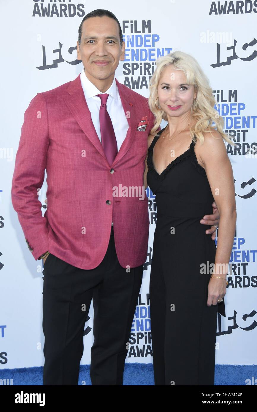 Michael Greyeyes and Nancy Latoszewski arrive at the 2022 Film ...