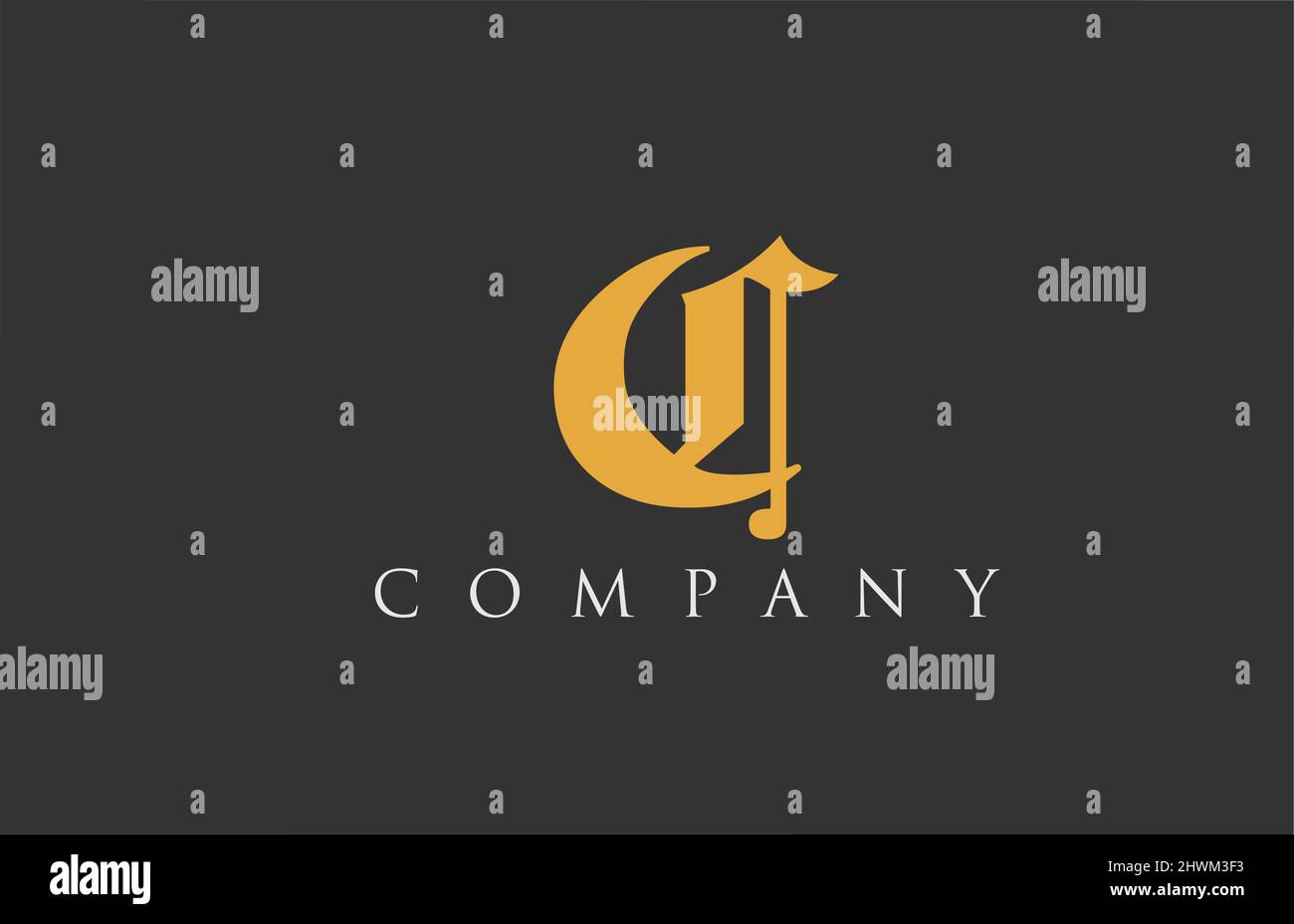 vintage letter C alphabet design. Creative logo icon template for ...