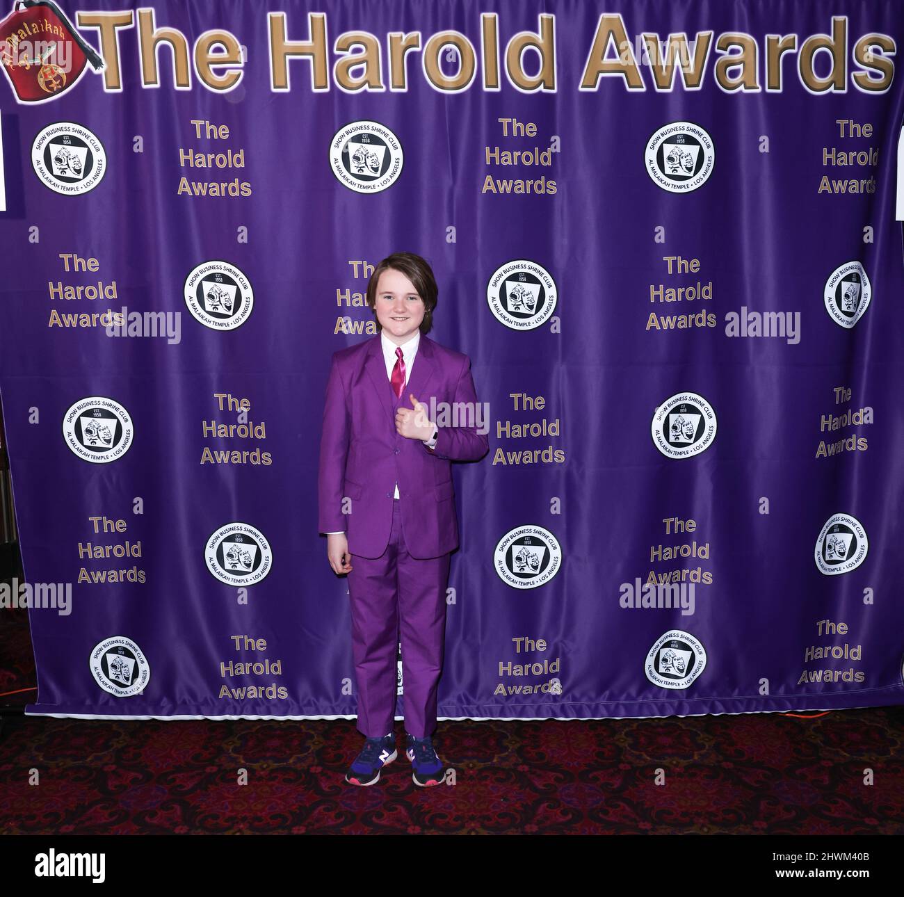 Los Angeles, California, USA. 5th March, 2022. Actor Aodhan Lane ...