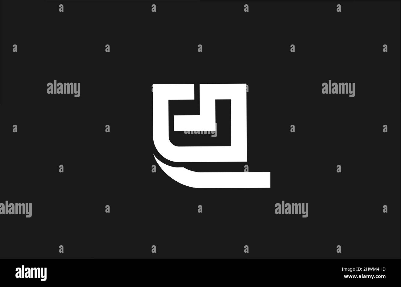 U alphabet letter logo icon with line design. Creative template for ...