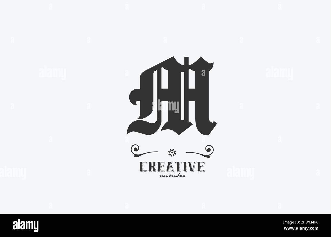 vintage M alphabet letter logo icon design. Creative template for ...