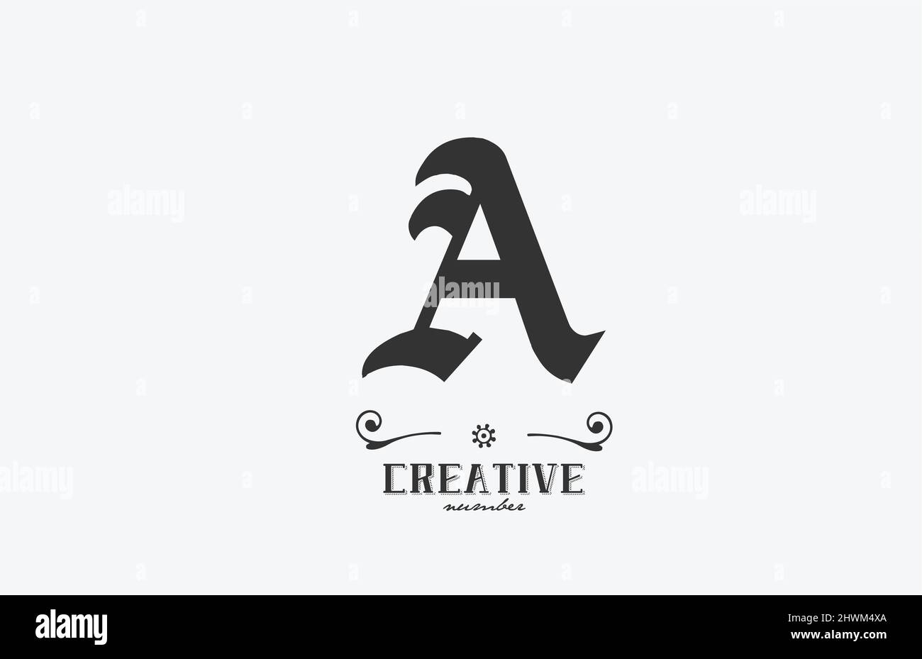 vintage A alphabet letter logo icon design. Creative template for ...