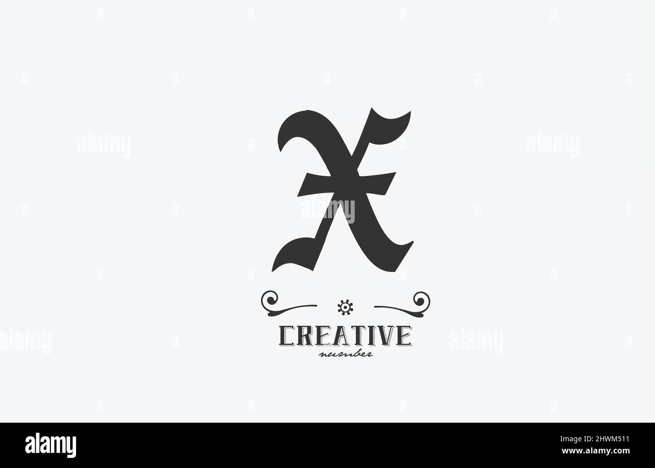 vintage X alphabet letter logo icon design. Creative template for ...