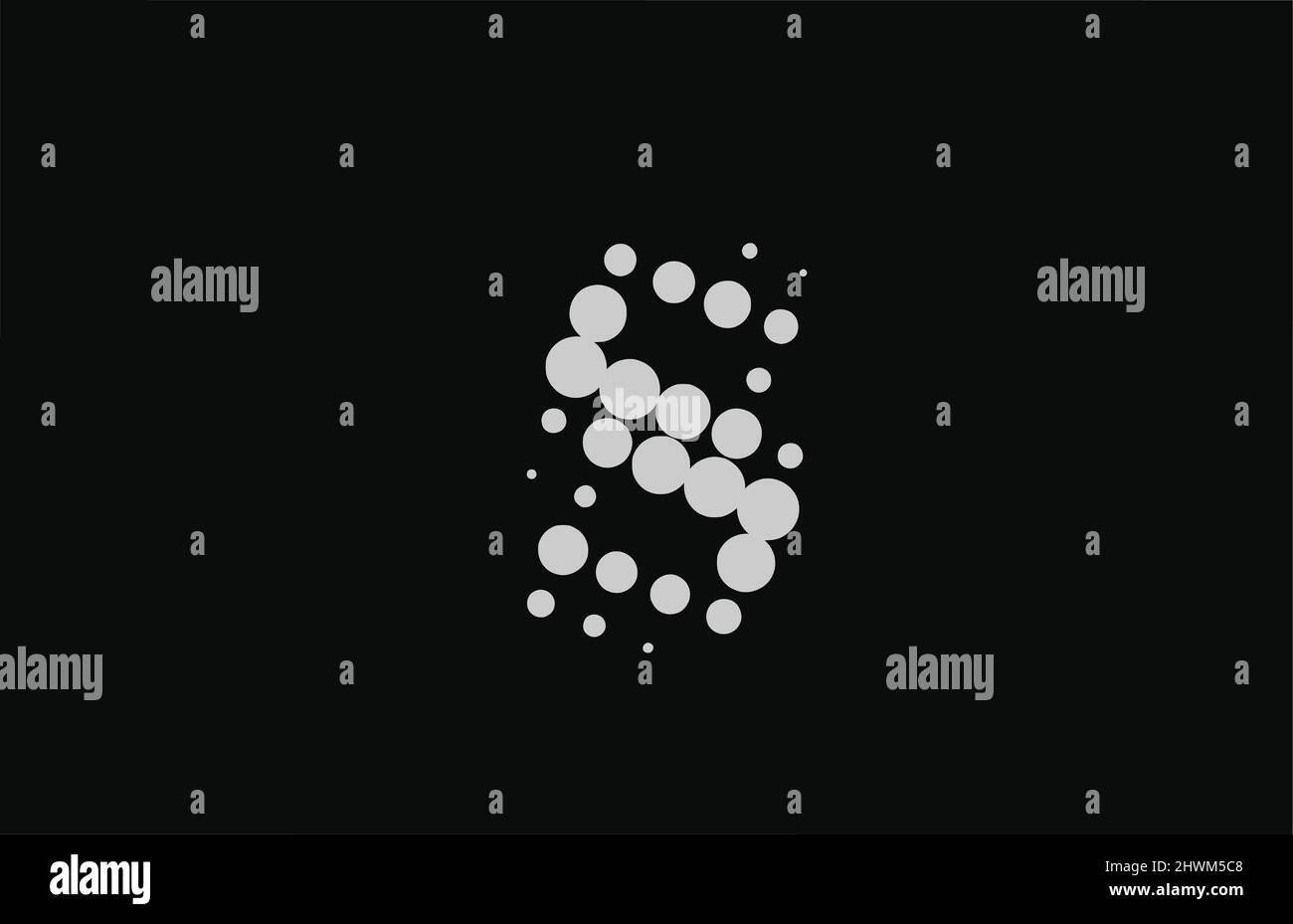 dotted S alphabet letter logo icon design. Creative template for ...
