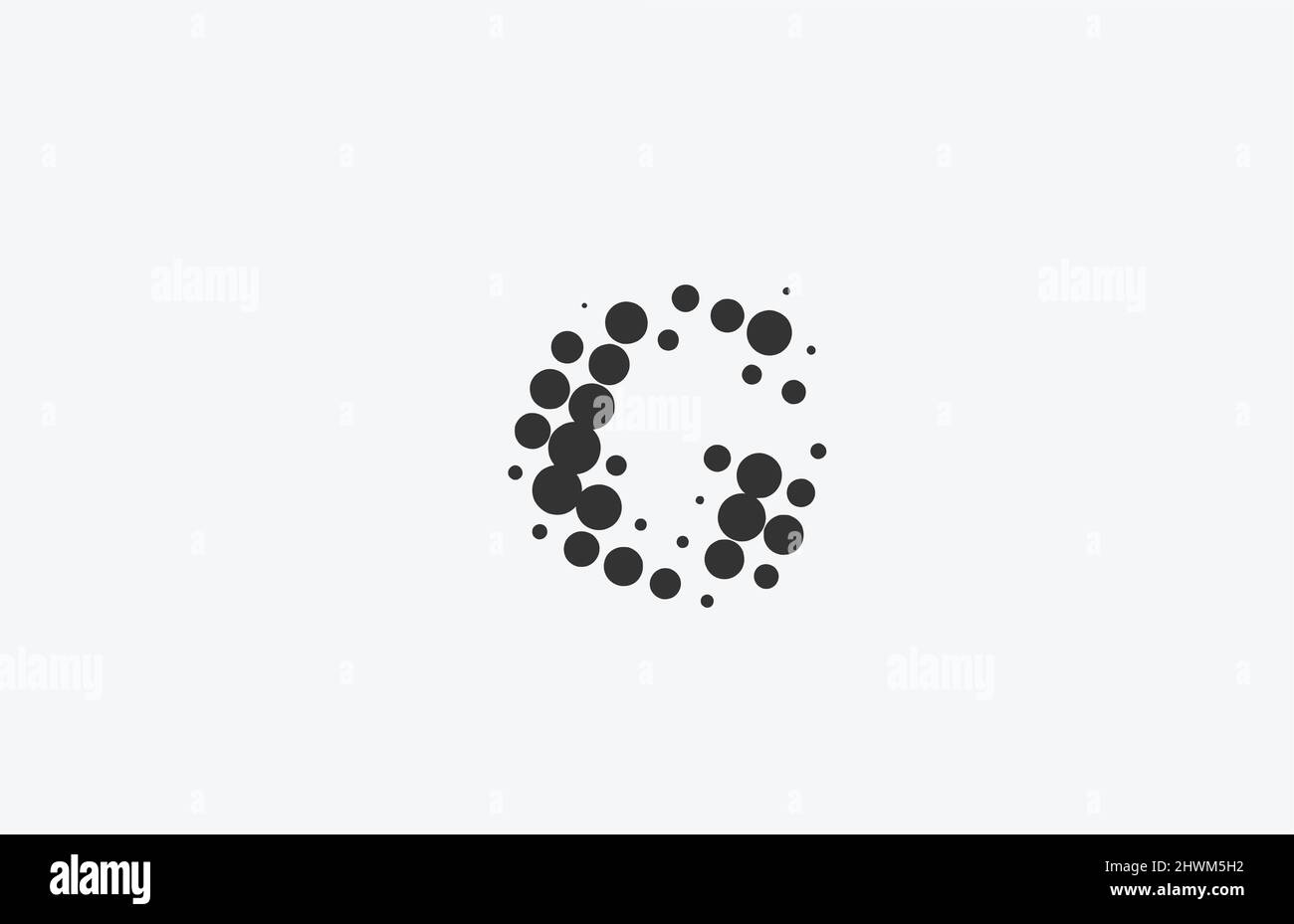 G dotted alphabet letter logo icon design. Creative template for ...