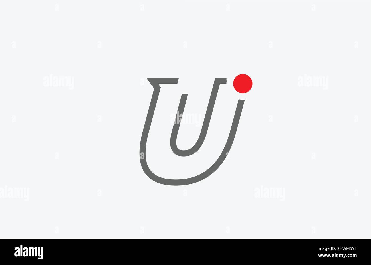 U alphabet letter logo icon design. Creative template for company Stock ...