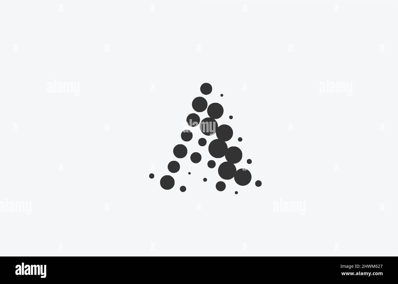 A dotted alphabet letter logo icon design. Creative template for ...