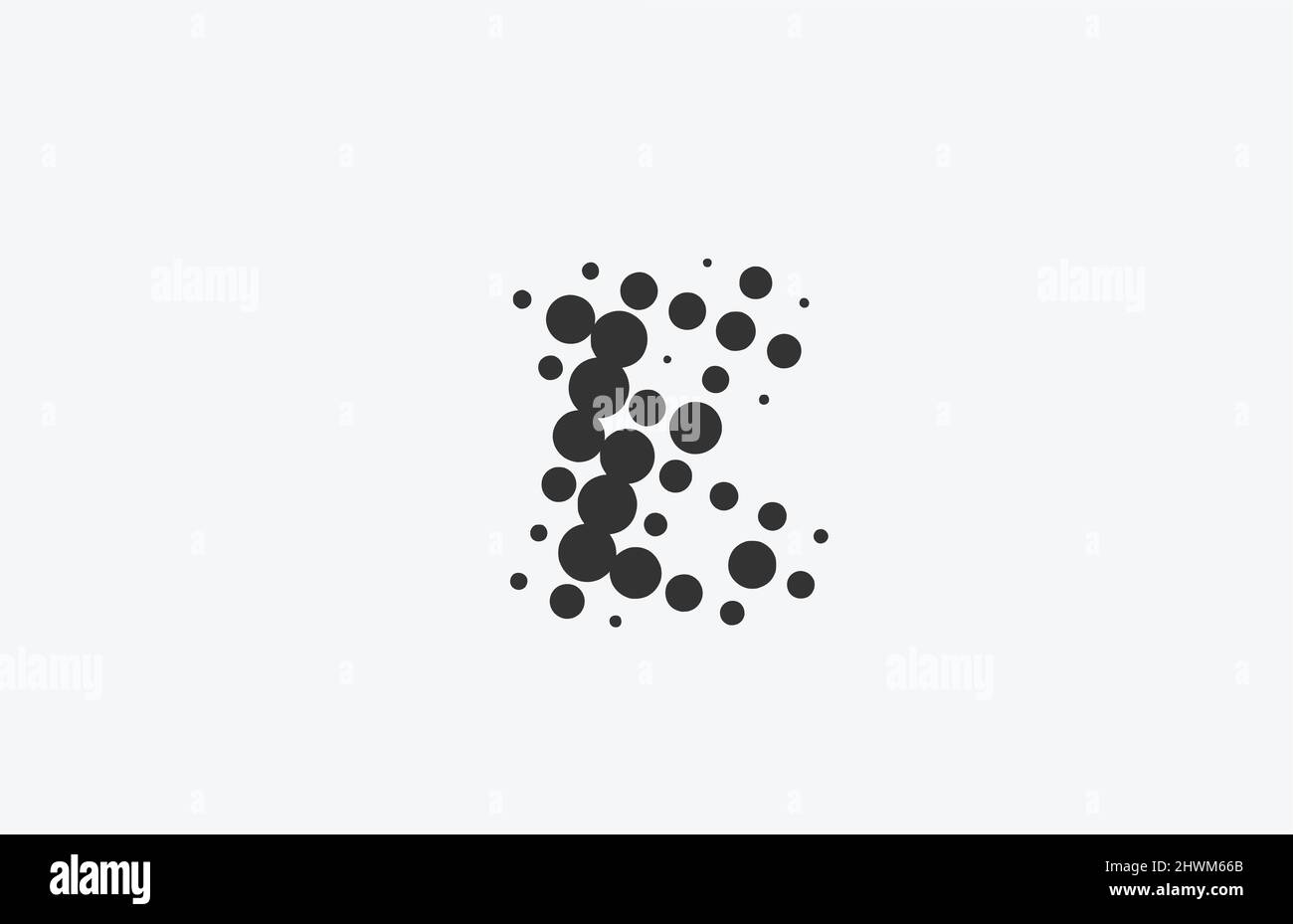 E dotted alphabet letter logo icon design. Creative template for ...