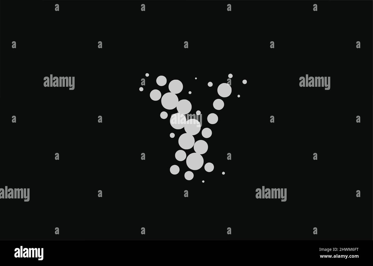 dotted Y alphabet letter logo icon design. Creative template for ...