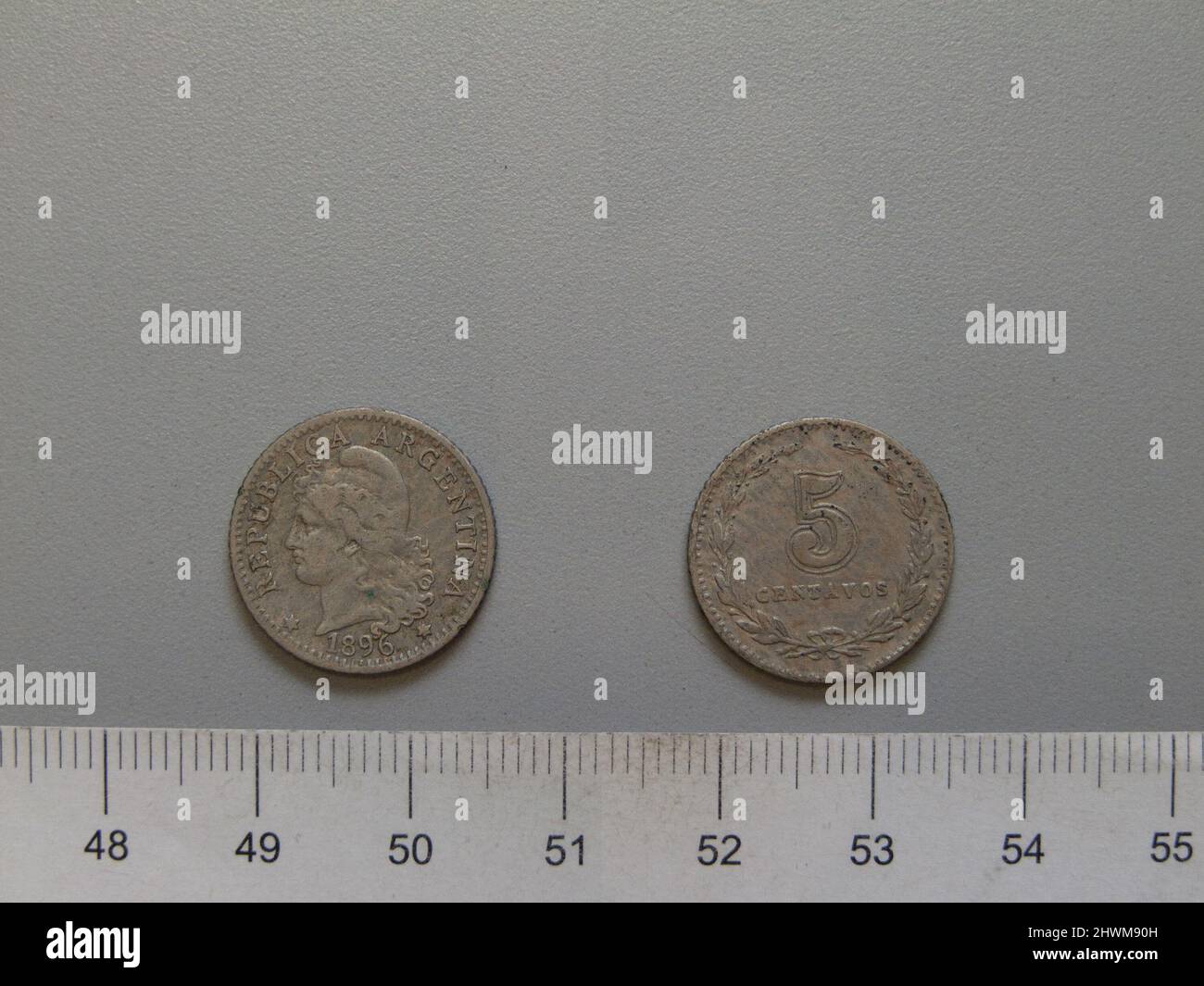 5 Centavos from Argentina. Mint: Republic of Argentina Stock Photo - Alamy