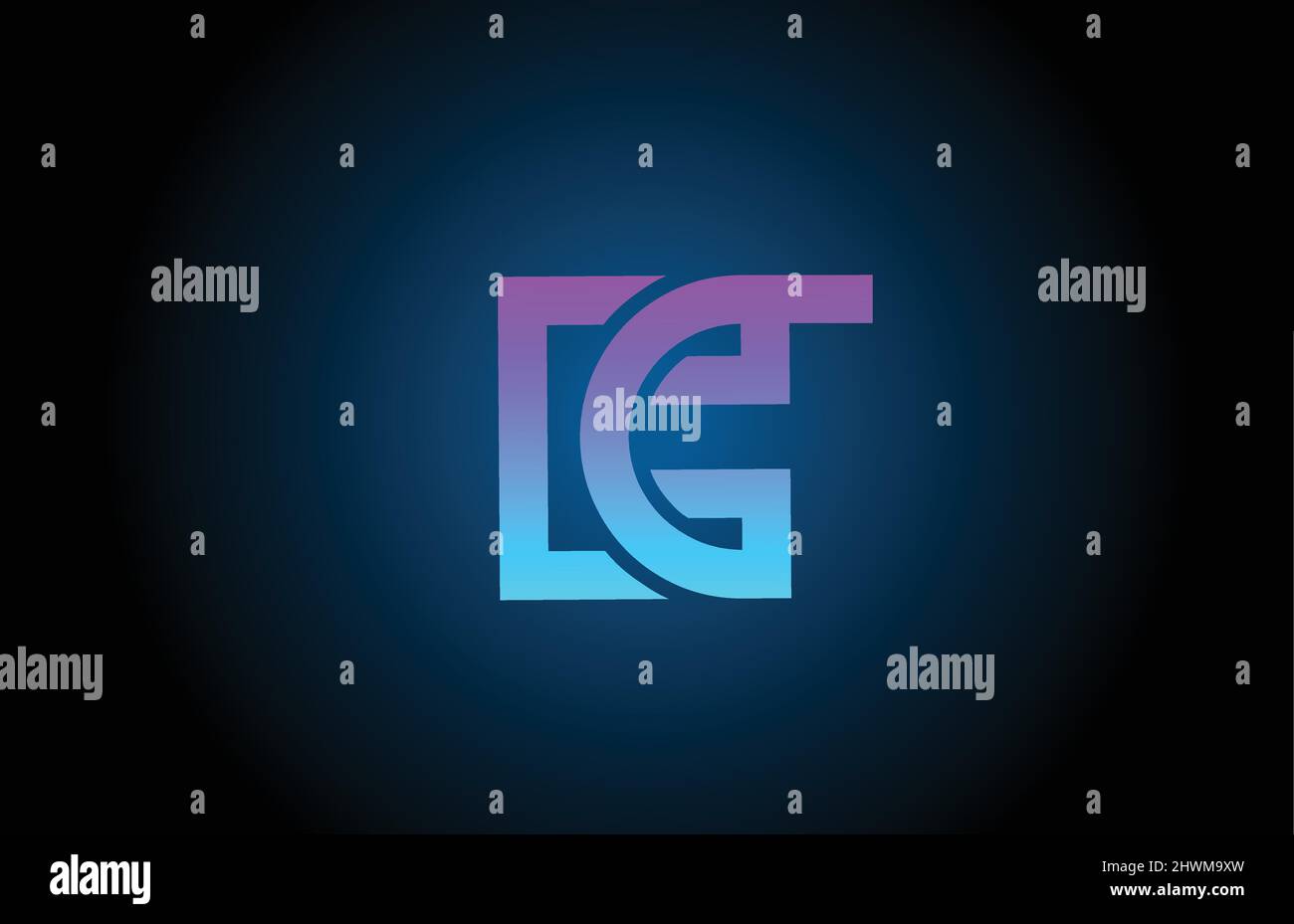 K blue alphabet letter logo icon with line design. Creative template ...