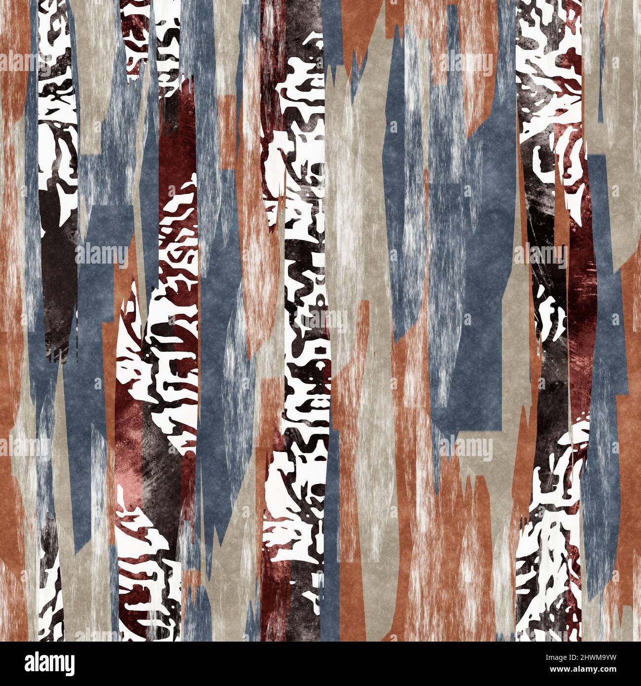 Seamless paper strip collage surface pattern design for print. High ...