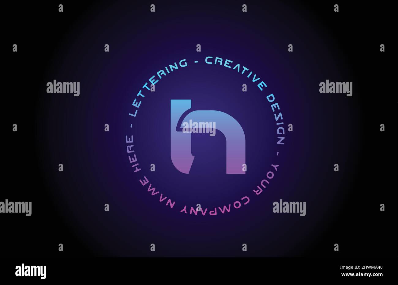 H text alphabet letter logo icon design. Creative template for business ...