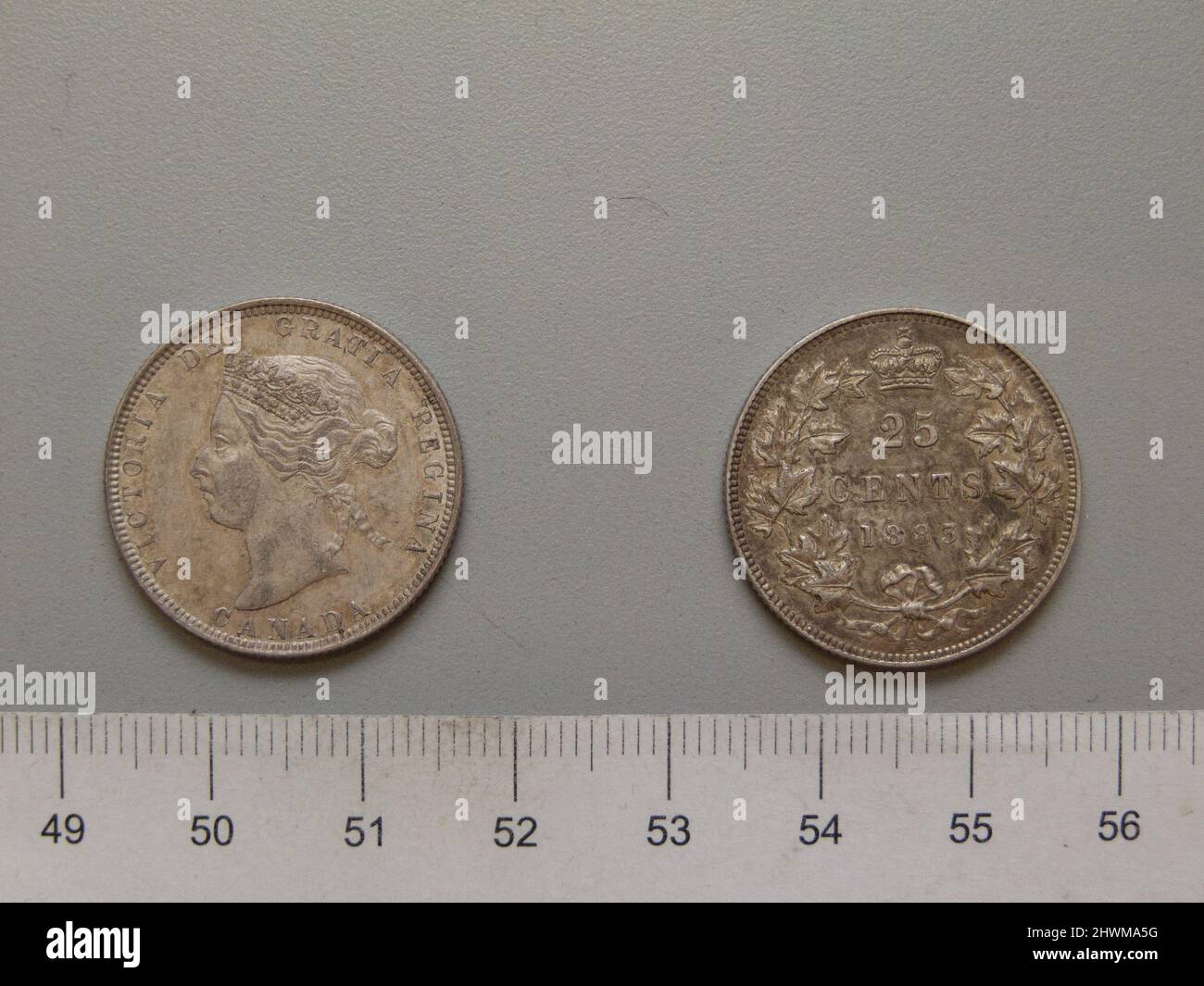 25 Cents from Heaton with Victoria, Queen of Great Britain. Subject ...