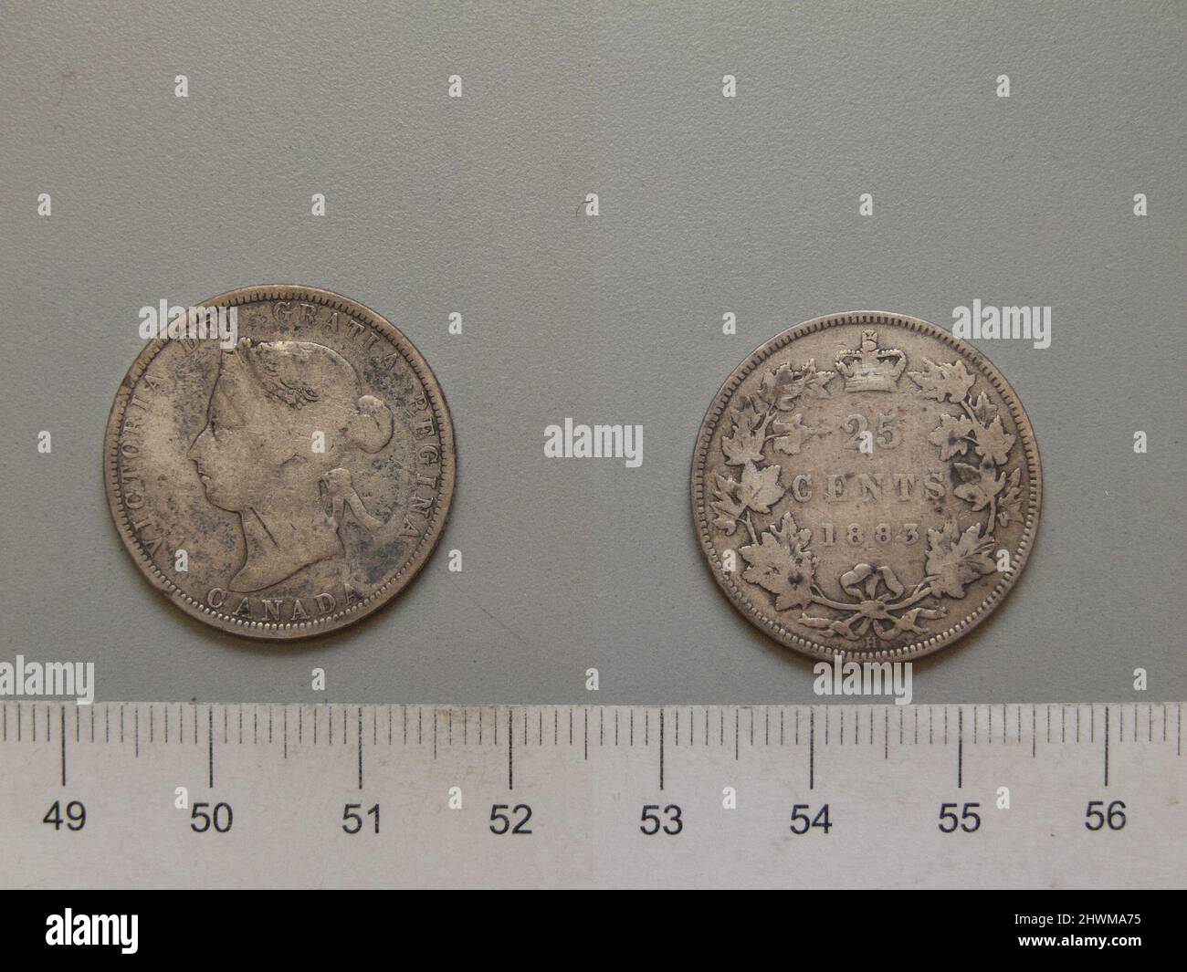 25 Cents from Heaton with Victoria, Queen of Great Britain. Subject ...