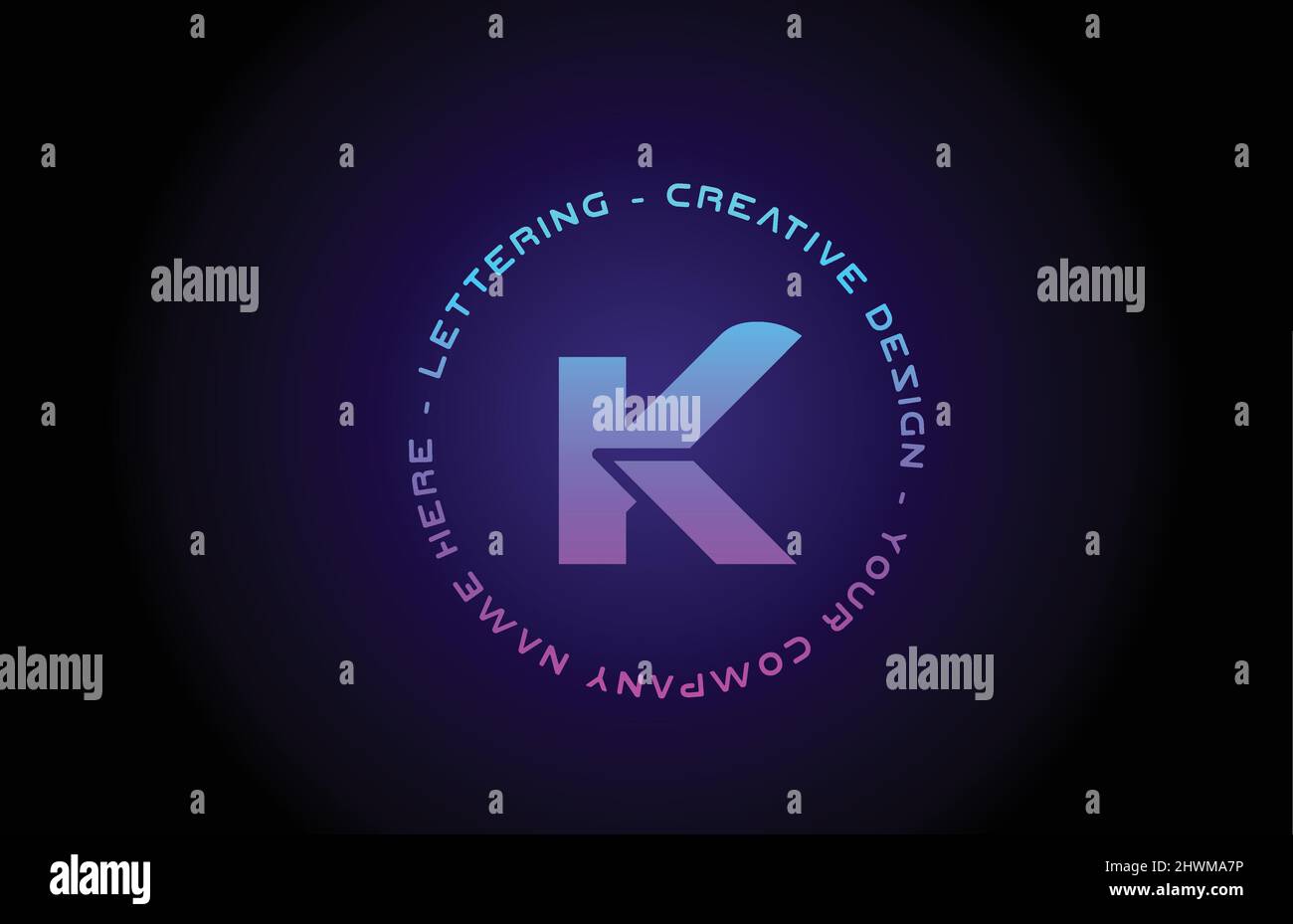 K text alphabet letter logo icon design. Creative template for business ...