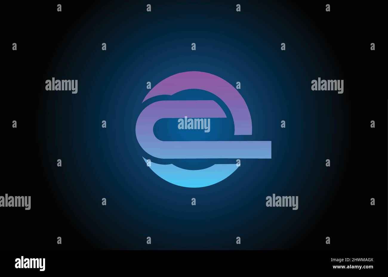 Q blue alphabet letter logo icon with line design. Creative template ...