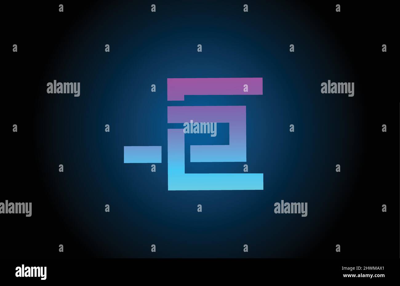 E blue alphabet letter logo icon with line design. Creative template ...