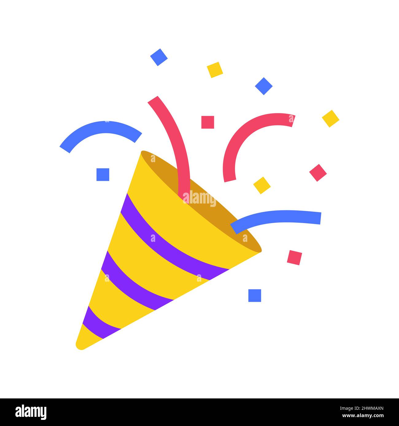 Icon emoji - Party, confetti in clubhouse social network. Happy ...